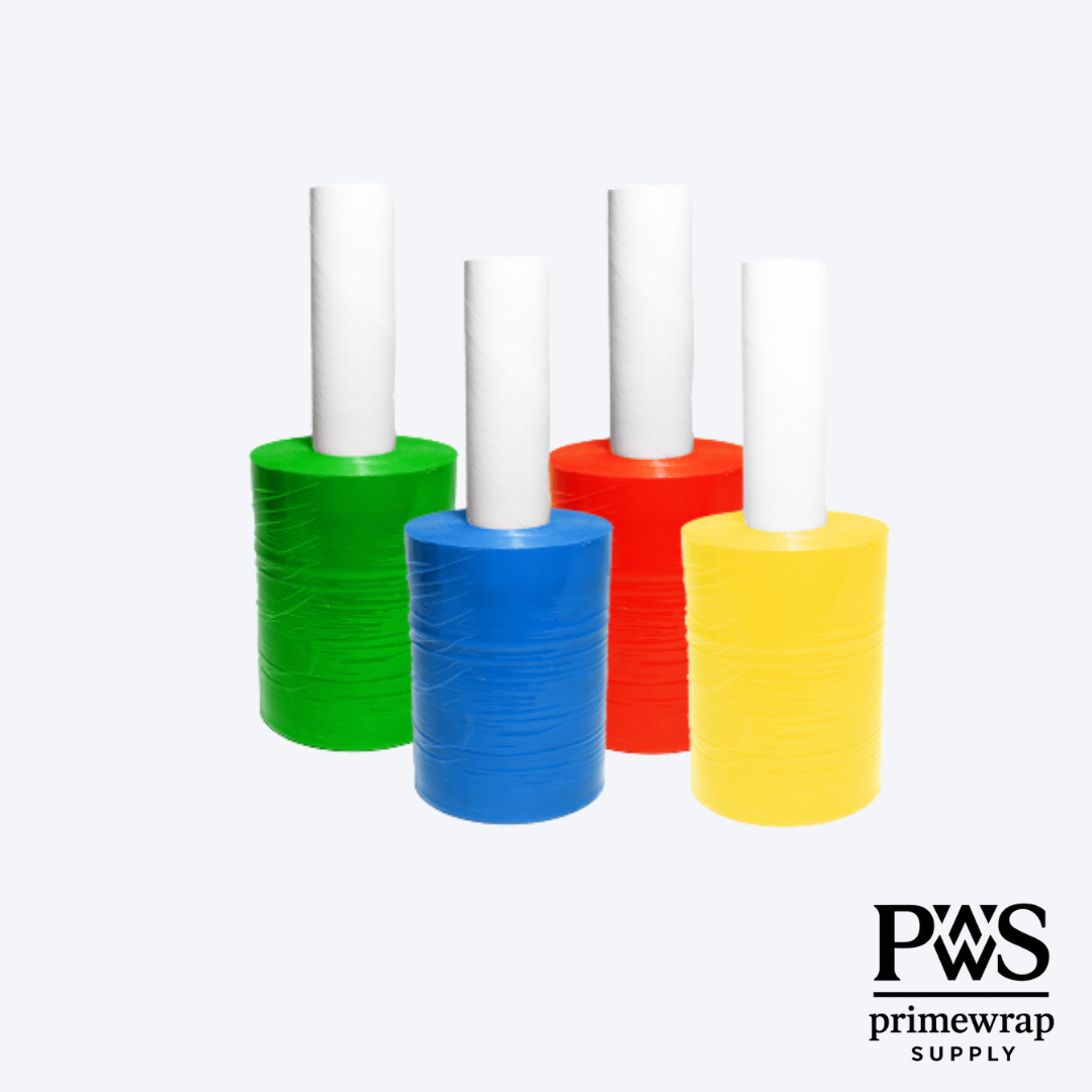 Extended Core Stretch Film 5” x 1000’ (80 Gauge) – Color & Clear Options | PrimeWrap Supply